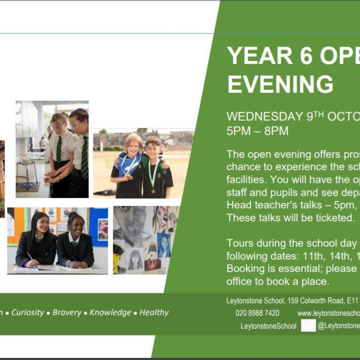 Leytonstone School - Open Evening - 9th October 2024